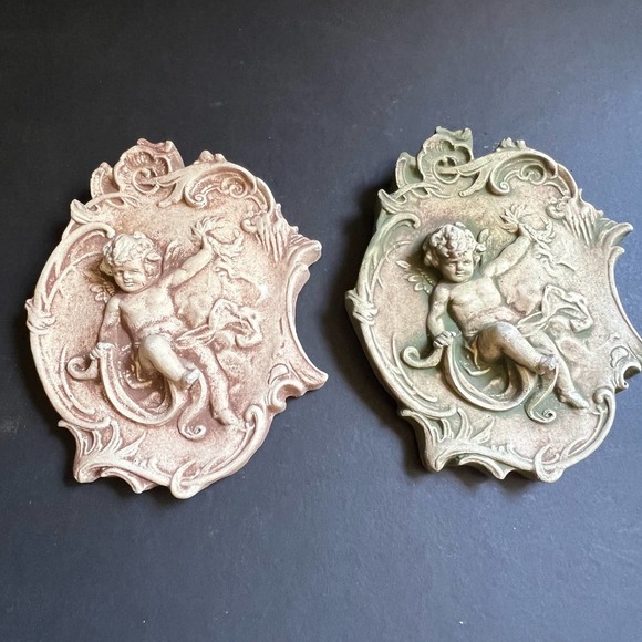 Unknown | Accents | Vintage Cherubs Wall Decor Set Hanging | Poshmark